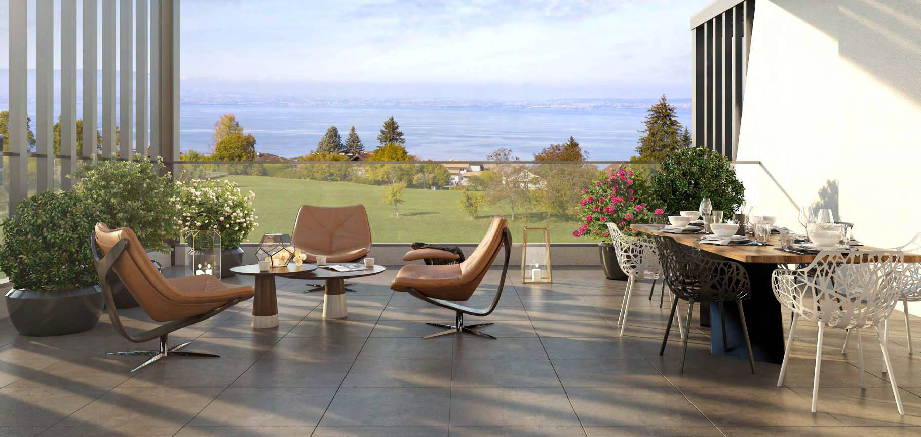 Évian-les-Bains vues panoramiques sur le lac Léman (74500) - 33762 ...
