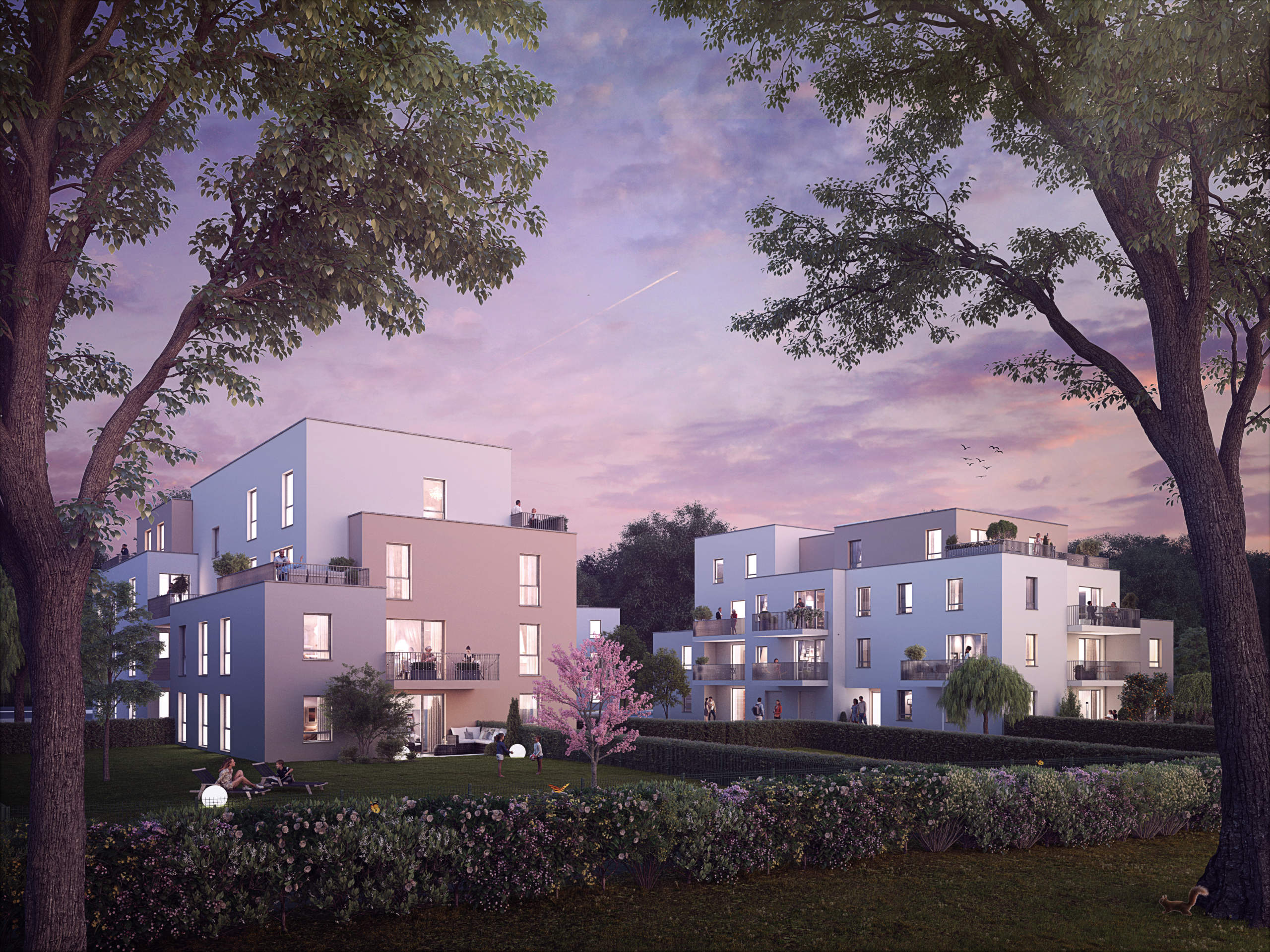 Kembs quartier verdoyant entre Mulhouse et Bâle (68680) - 32377 ...